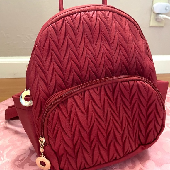 Bags | New Cute Red Small Backpack | Poshmark